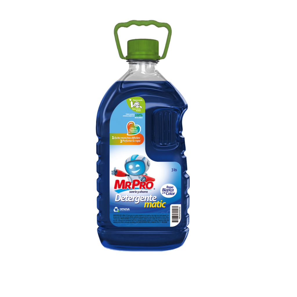 MRPRO Detergente Líquido Azul 3 Lts – MR PRO – Productos de limpieza