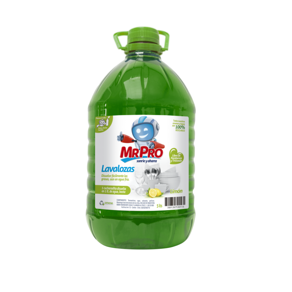 MRPRO Lavalozas Limón 5 Lts – MR PRO – Productos de limpieza